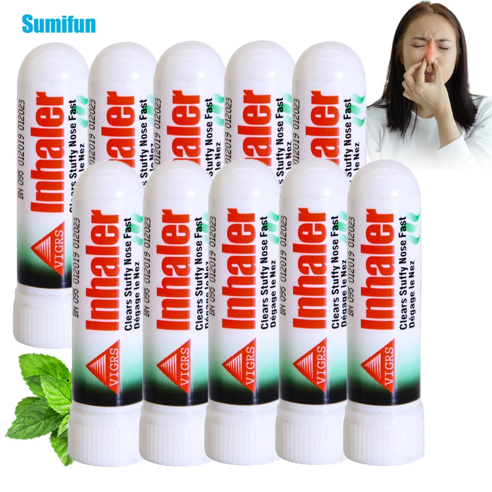 3-5-10Pcs-Nasal-Inhaler-Refresh-Runny-Nose-Cold-Cool-Herbal-Ointment ...