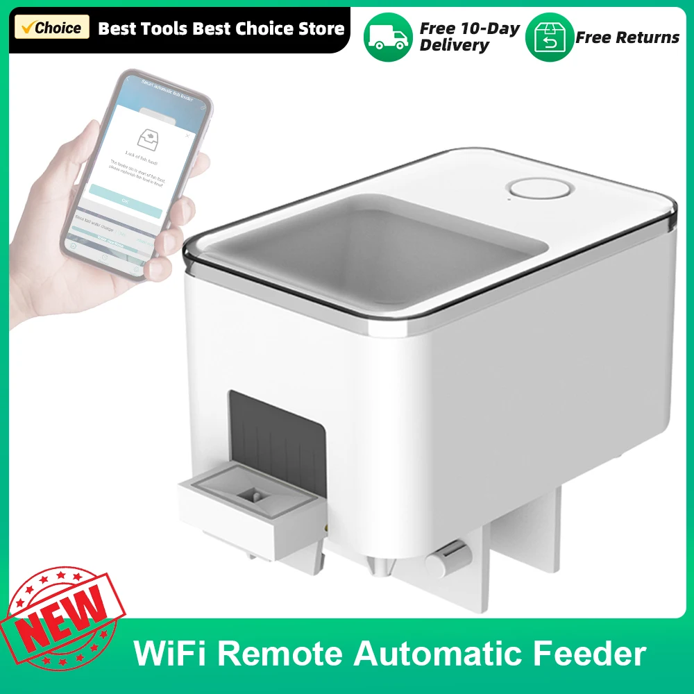 Automatic-Feeder-WiFi-Remote-Aquarium-Goldfish-Feeder-100ML-Large ...