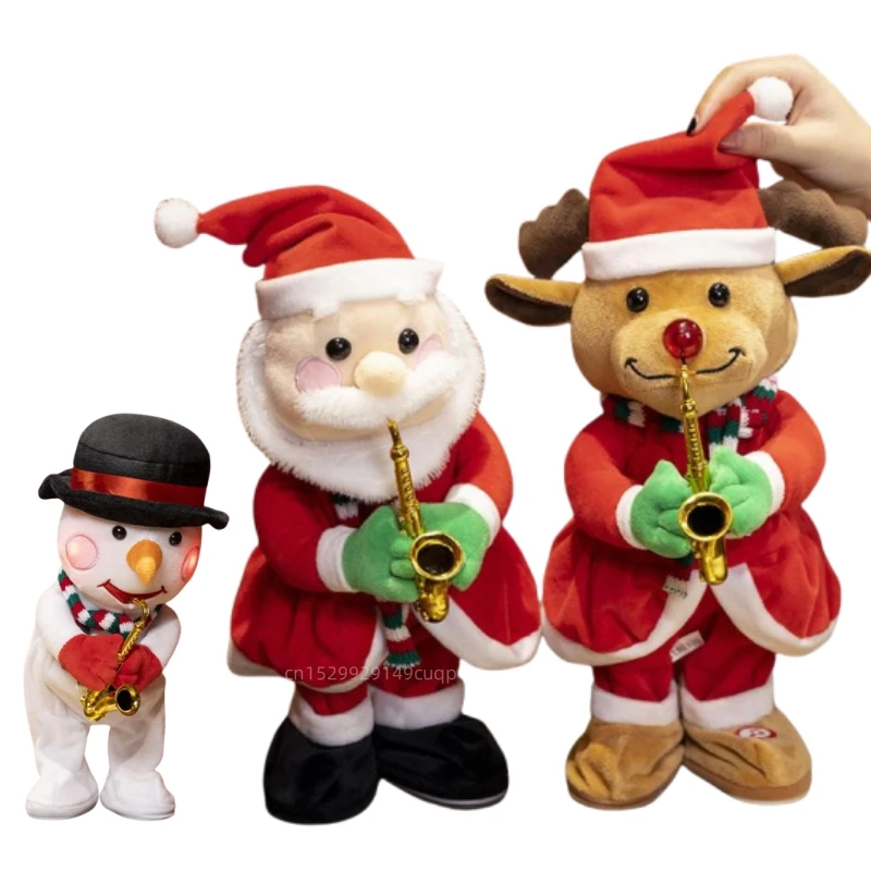 Creative Electric Christmas Series Plush Toys Dance Music Mimics ...