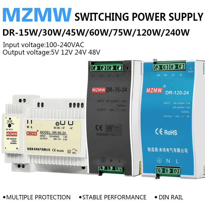 DR-15W-30W-60W-75W-120W-240W-alimentatore-Switching-industriale-su-guida-DIN-100-240V-AC.jpg