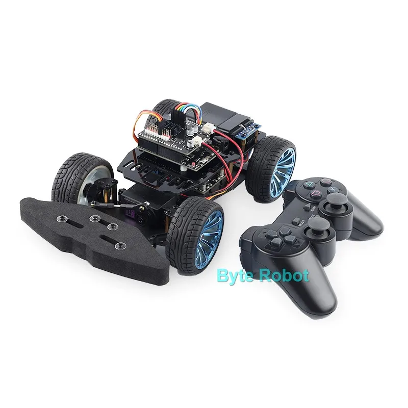4WD-Robot-Car-Ackerman-Trolley-MG996-Servo-Steering-Metal-Chassis-For ...