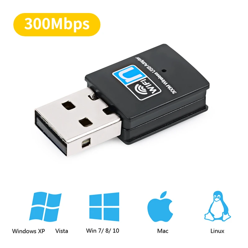 Wireless-Mini-USB-Wifi-Adapter-802-11N-300Mbps-USB2-0-Receiver-Dongle ...