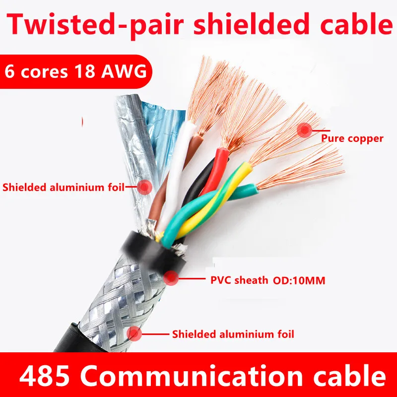 Câble-fil,Fil de signal de communication RVSP en cuivre pur torsadé à ...