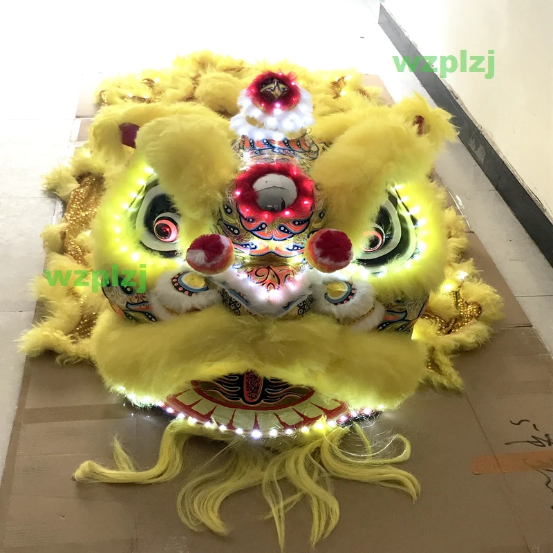 Led-Light-Southern-Lion-Dance-Mascot-Costume-Adult-2-Player-Chinese ...