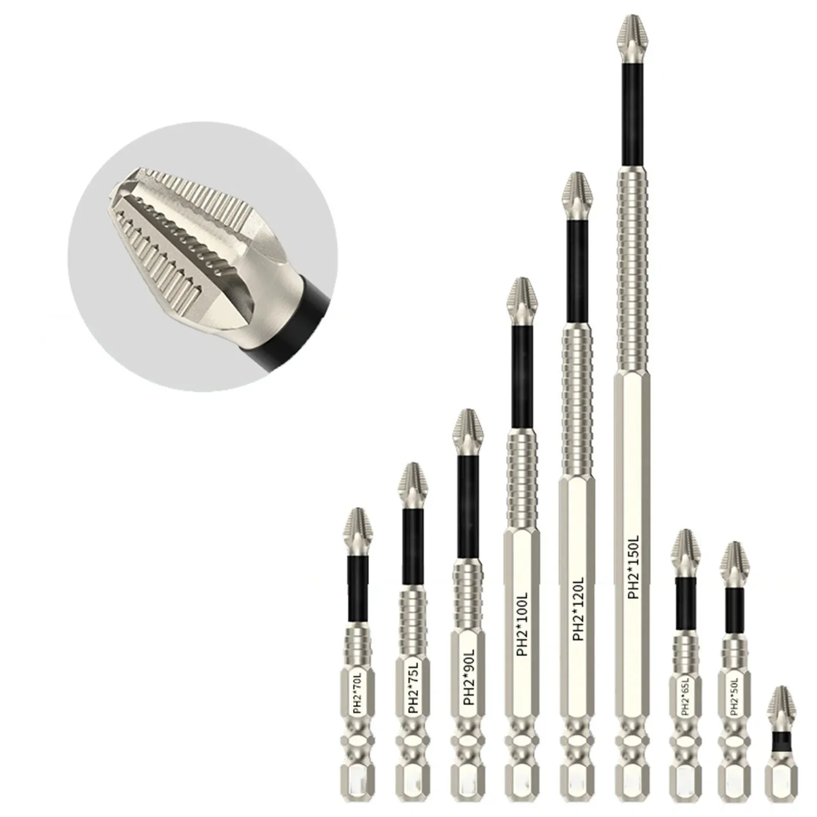 1pc-Magnetic-Screwdriver-Bit-Alloy-Steel-Anti-Slip-Long-Drill-Bits-1-4 ...