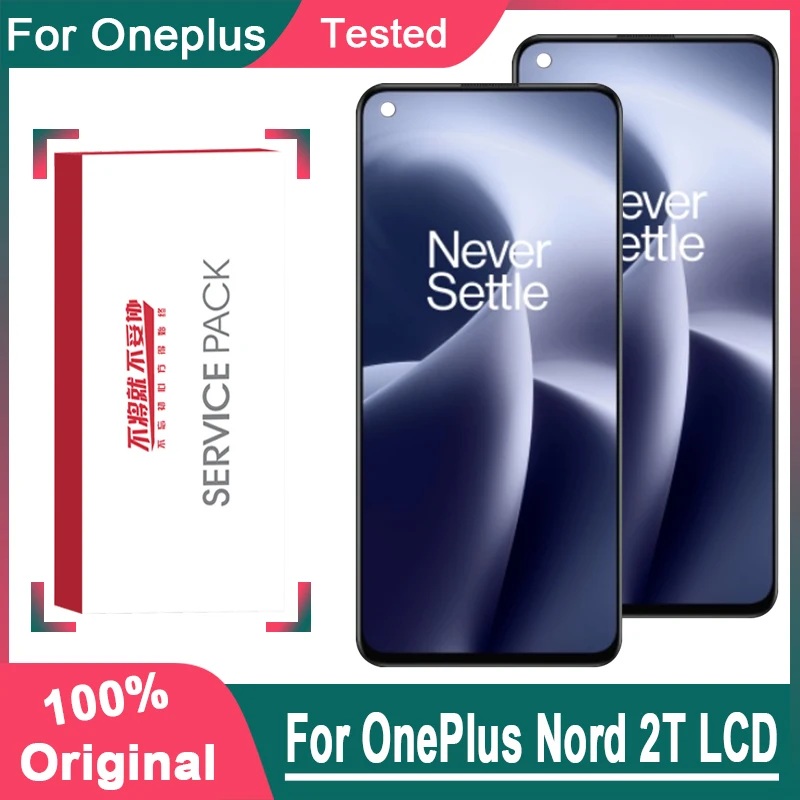 Pantalla LCD probada para Oneplus Nord 2T, pantalla de repuesto de 100% ...