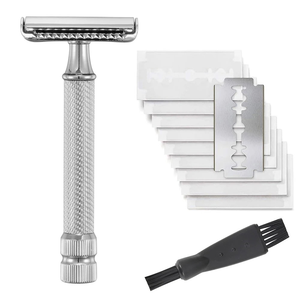 Double-Edge-Safety-Razor-Closed-Comb-Open-Comb-2-in-1-For-Men-Perfect ...