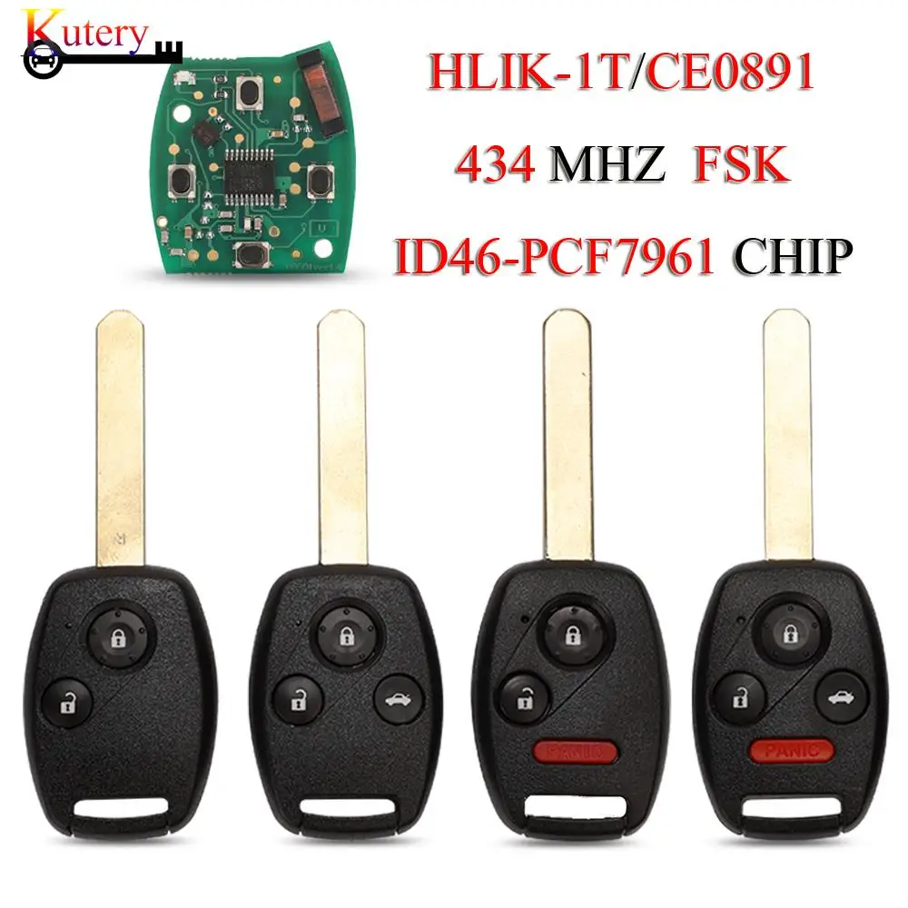 jingyuqin-CE0891-HLIK-1T-Remote-Car-Key-For-Honda-Accord-Civic-City-HRV ...