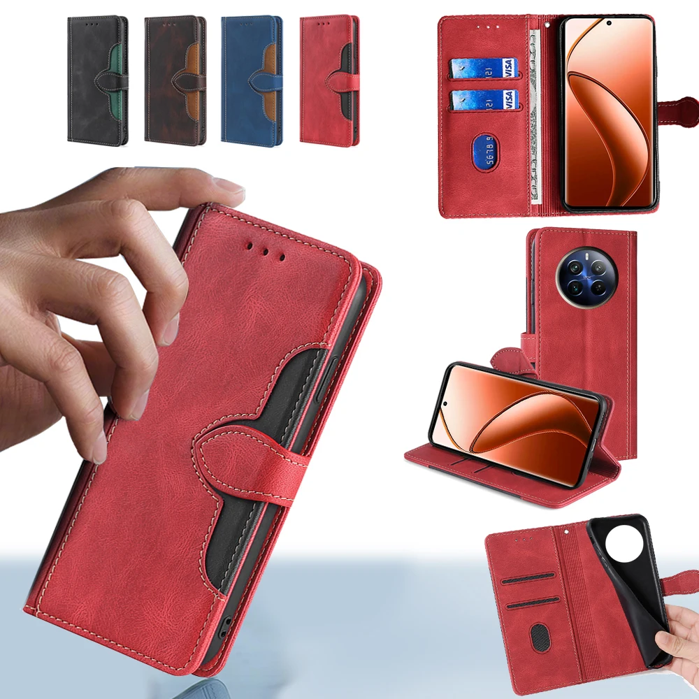 Realme-12-Pro-Plus-Wallet-Case-Business-Leather-Flip-Cover-For-Realme ...