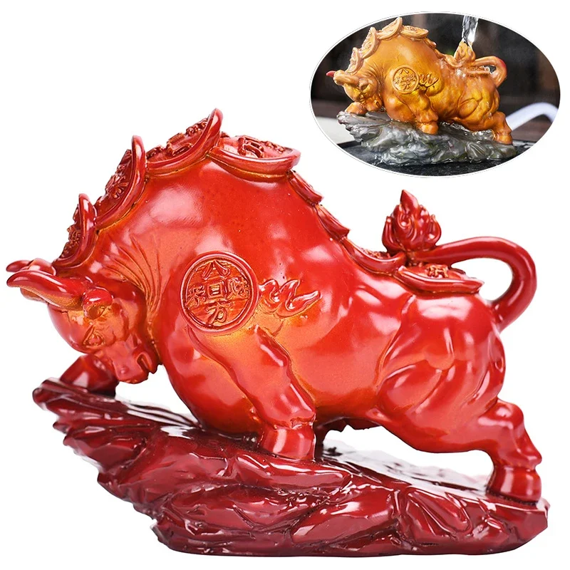 Creative-Color-Changing-Tea-Pet-Bull-Tea-Set-Decoration-Discoloration ...