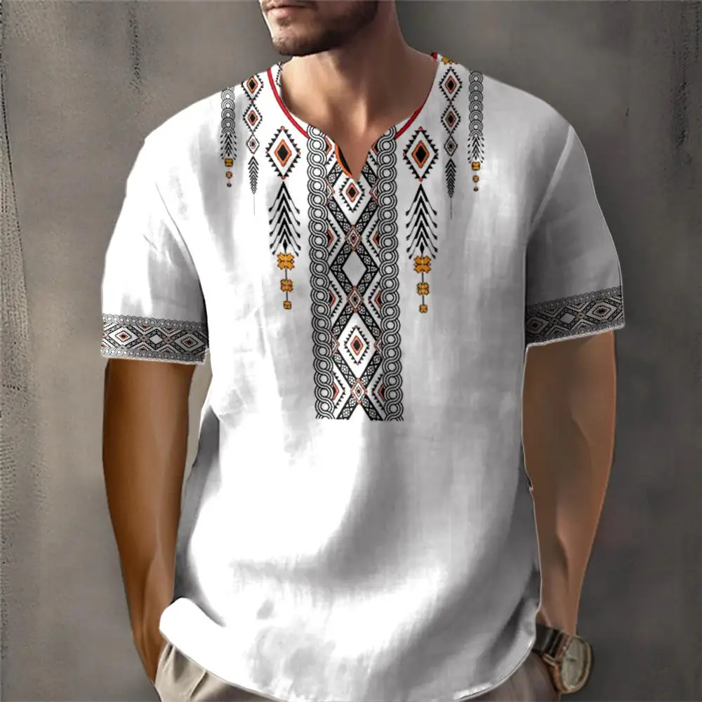 T-shirt-da-uomo-a-maniche-corte-Dashiki-africana-cultura-tradizionale ...