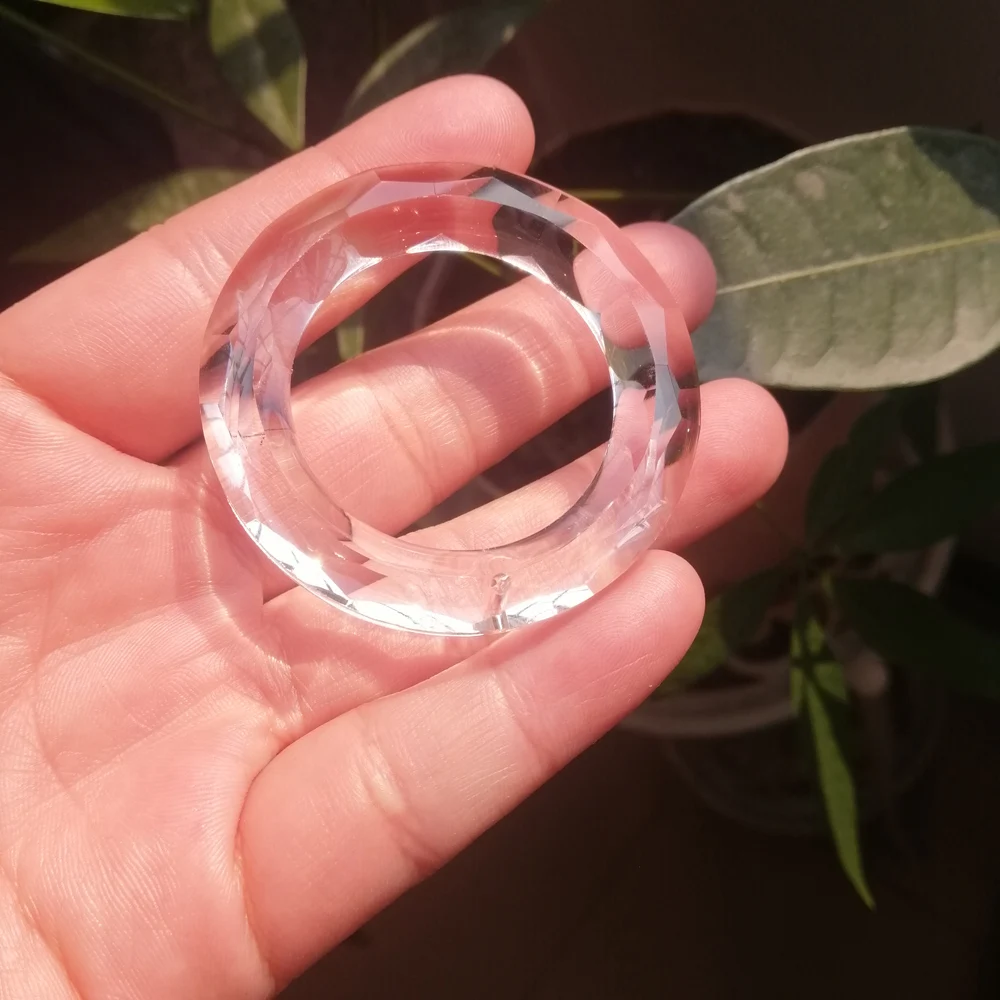 Camal-2Pcs-50mm-Clear-Ring-Circle-Round-Crystal-Glass-Pendants-Prisms-SunCatcher-Chandelier ...