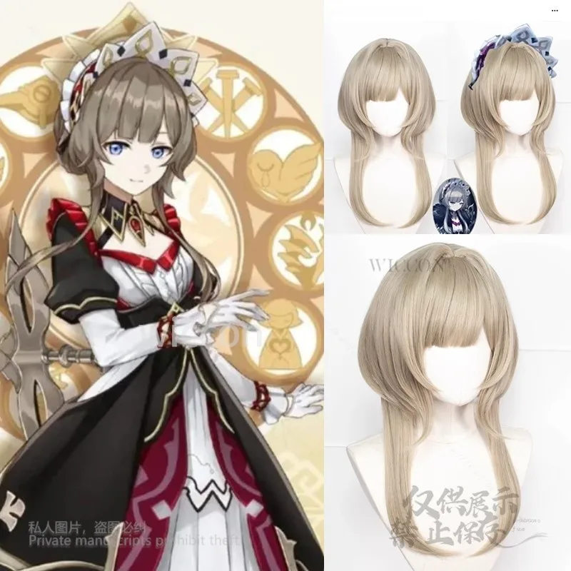 Anime Sandrone Game Genshin Impact Cosplay Costume Role Play Brown Heat ...