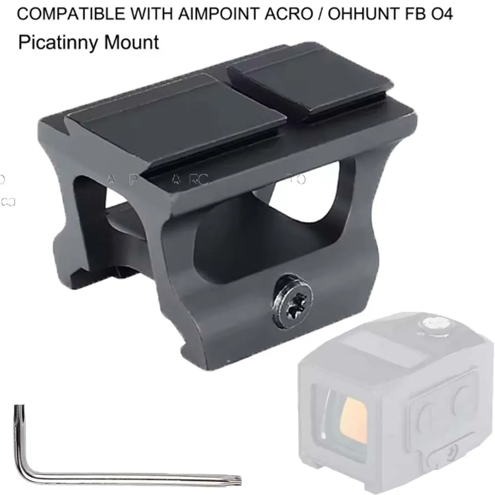 Lower 1/3 Co-Witness Optics Picatinny Riser Mount Compatible with FB-O4 ...