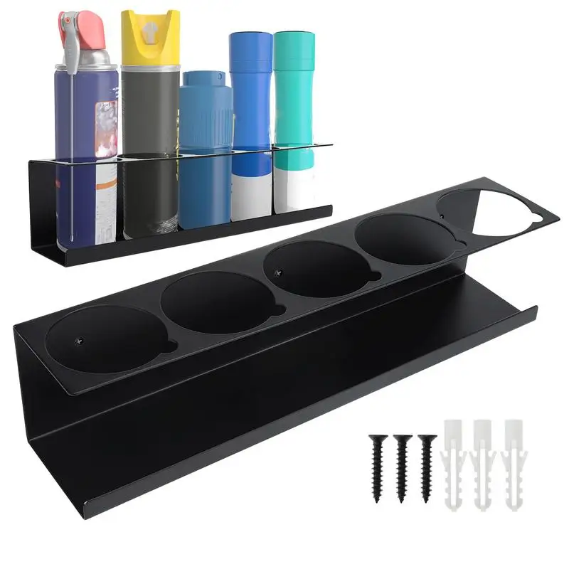 Wall-Mounted-Spray-Can-Rack-and-Power-Tool-Organizer-5-Hole-for-Paint ...