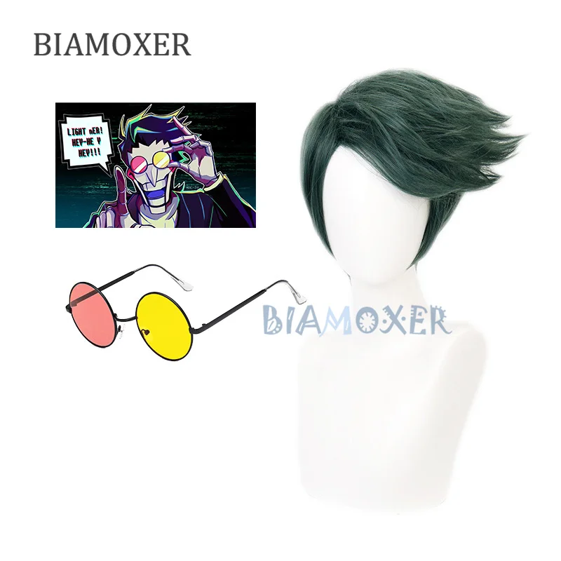 Men-Spamton-Cosplay-Glasses-Boss-Spamton-Cosplay-Wigs-Mixed-Color ...