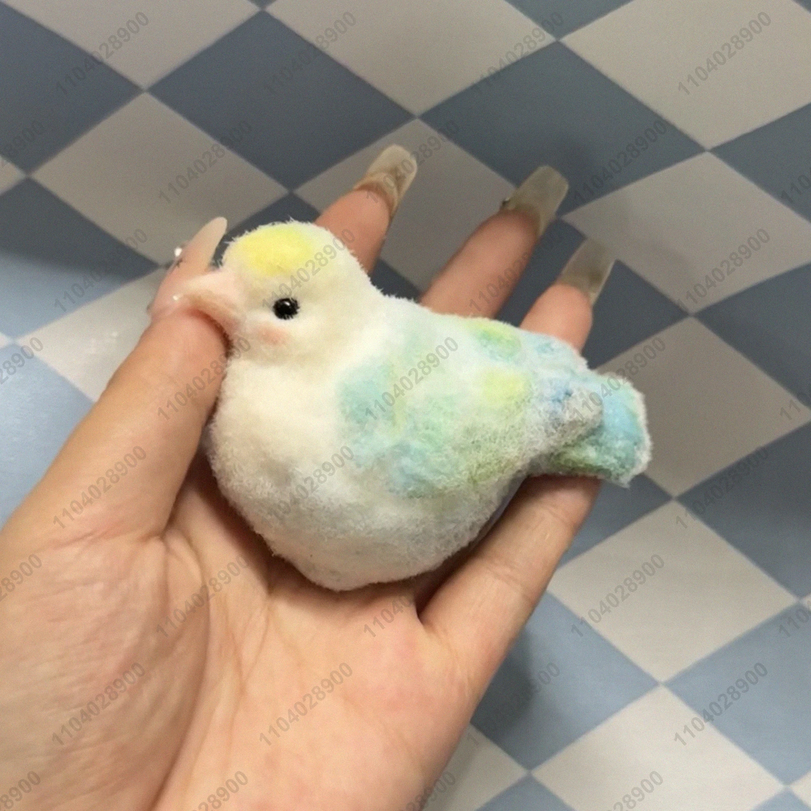 Big Bird Taba Squishy Cute Fuzzy Colorful Birdy Squeeze Toy Mochi Toy ...