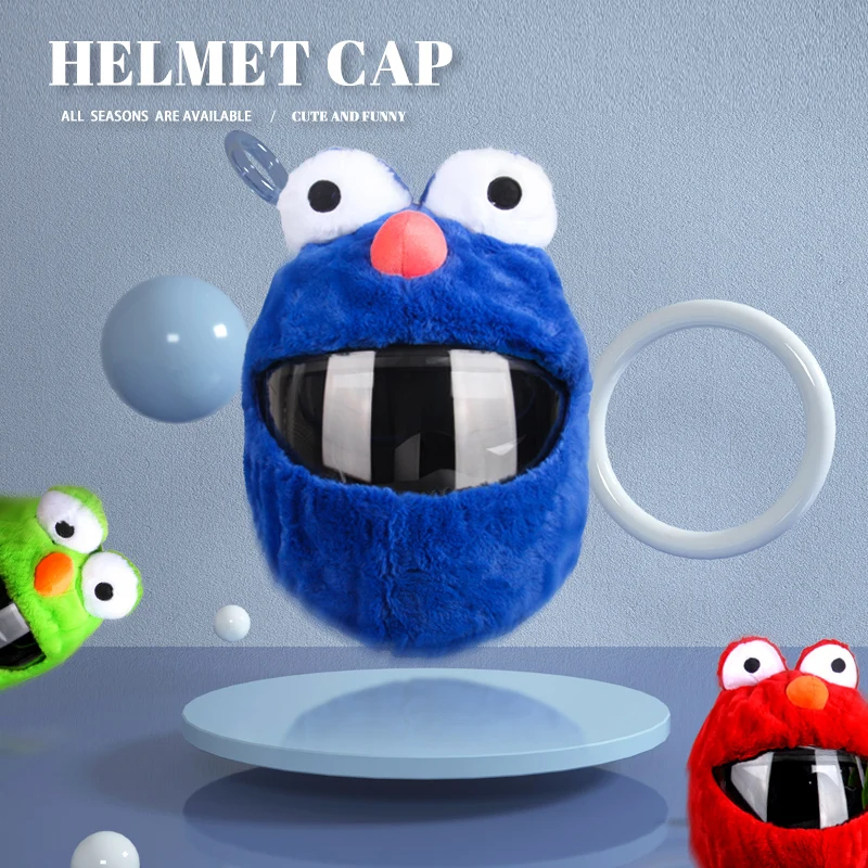 Helmet-Protection-Headgear-Cover-Cartoon-Fluffy-Plush-Set-For ...