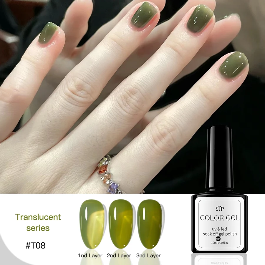 Jelly-Gel-Nail-Polish-Black-white-red-Gel-Polish-Translucent-Nail ...