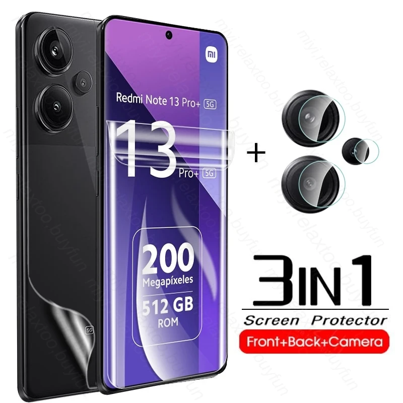 3In1-Back-Screen-Protector-Hydrogel-Film-For-Xiaomi-Redmi-Note-13-Pro ...