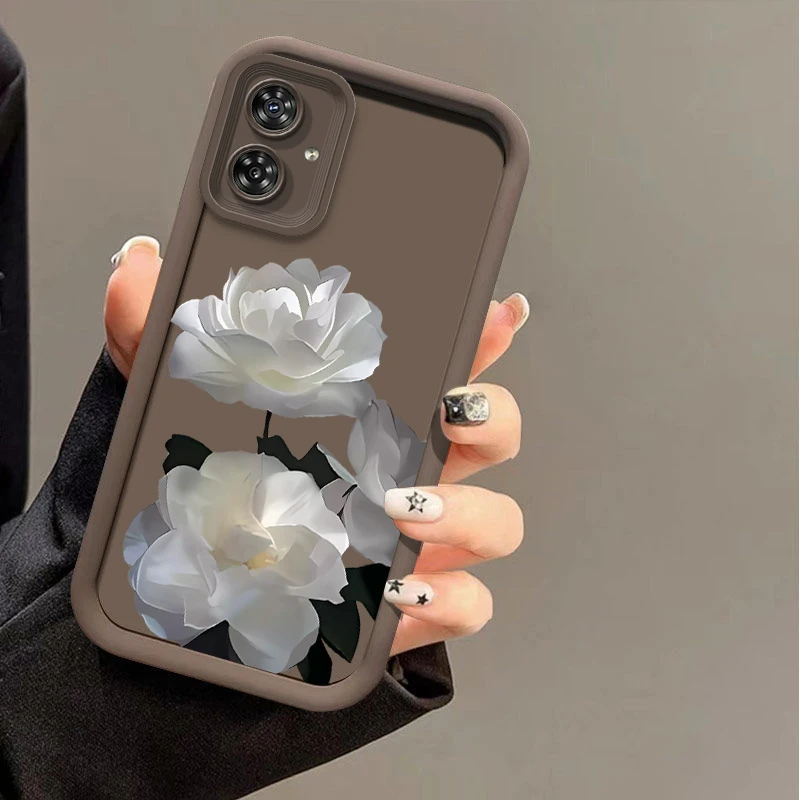 Bloom Flower New Sky Eye Phone Case Cover for Moto G30 (032-Brown)