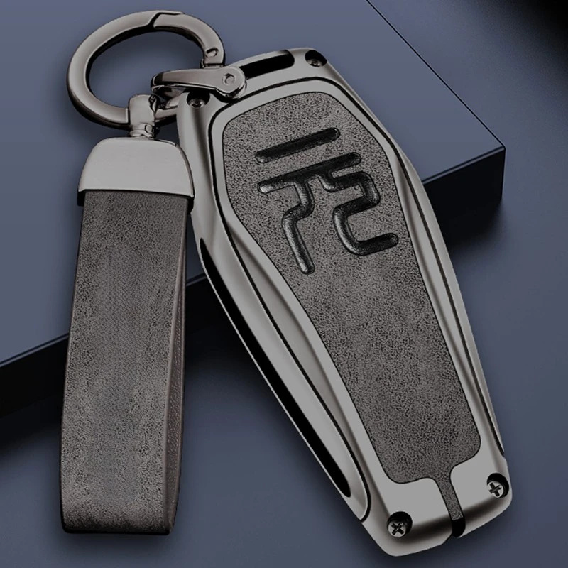 For-BYD-ATTO-3-Yuan-PLUS-Key-Set-Car-Interior-Matel-Key-Case-Fob-Auto ...