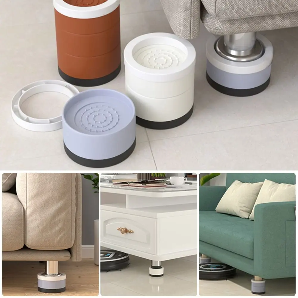 Heavy-Duty-Bed-Chair-Risers-Feet-Leg-Lift-Furniture-Extra-Raisers-Non ...