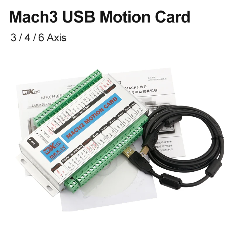 XHC Mach4 USB Breakout Board 3 4 6 Axis USB Motion Control Card CNC ...