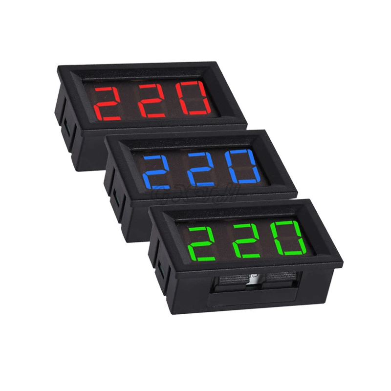 30 500V Digital AC Voltmeter Two wire Display Voltage Measuring ...