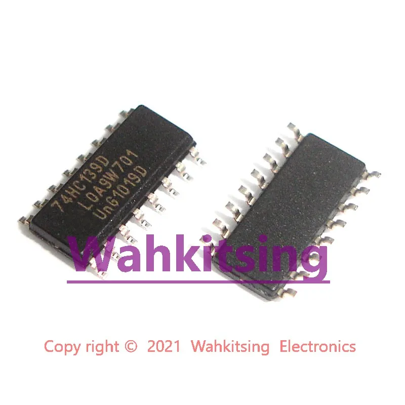 10-PCS-74HC139D-SOP-16-74HC139-SMD-Dual-2-Line-To-4-Line-Decoders ...