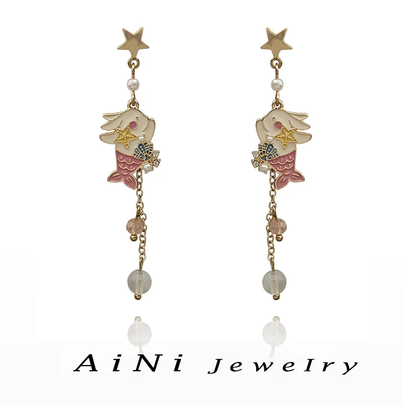 Fashion-Jewelry-925-Silver-Needle-Star-Rabbit-Earrings-Lovely-Design ...