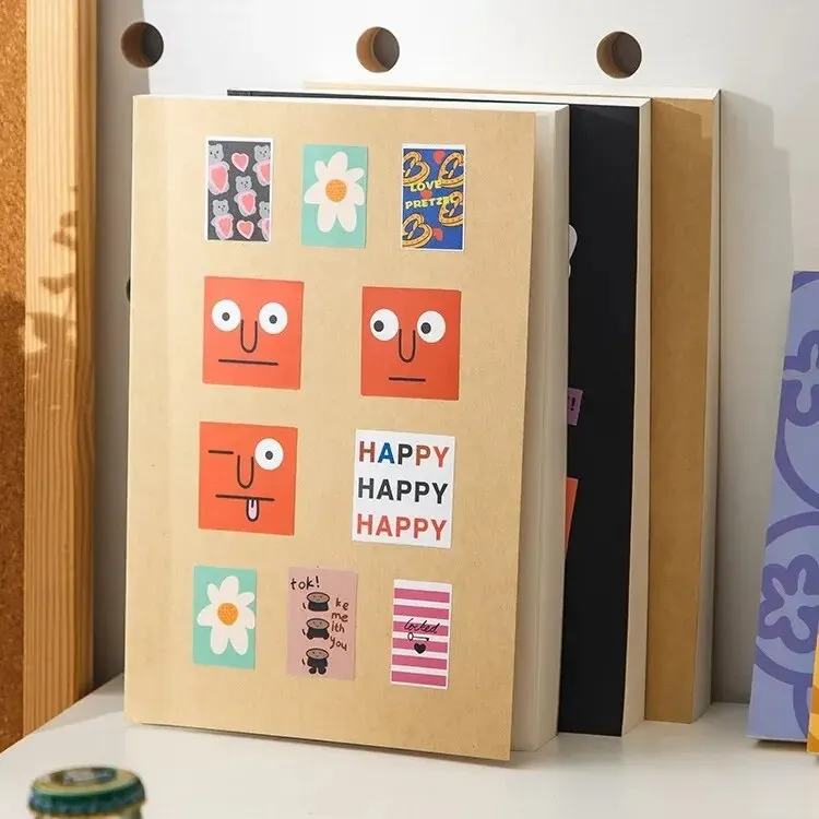 Simple-Thick-Blank-Notebook-Ins-Style-Diary-A5-Handbook-Business-Notes ...