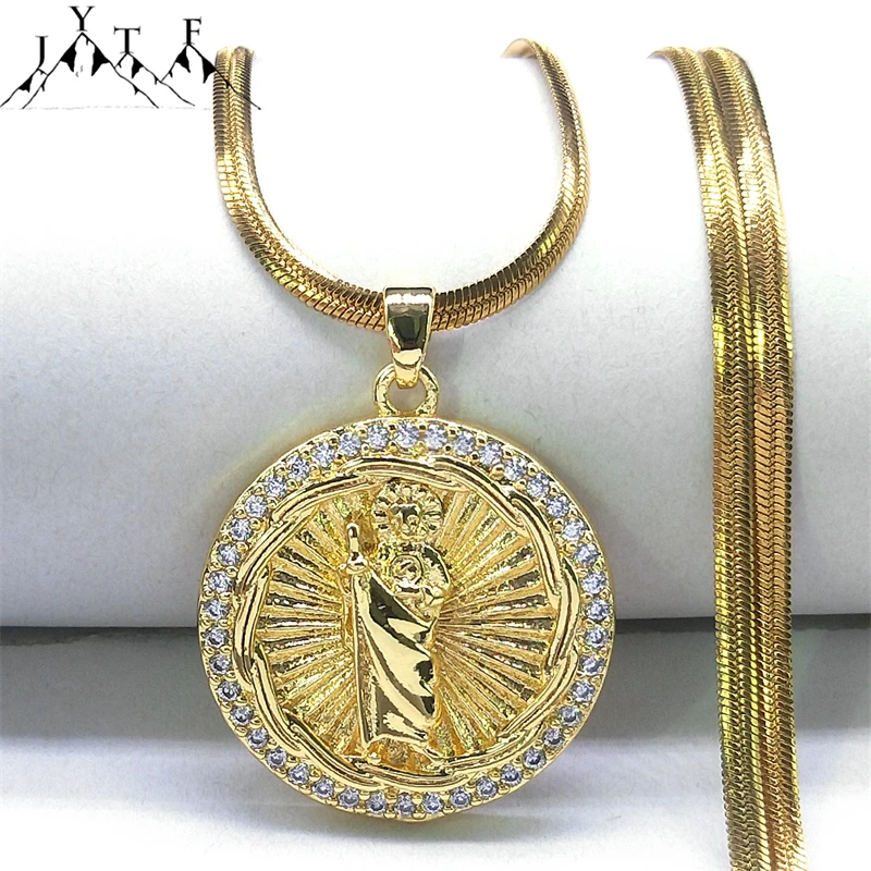 San Judas Tadeo Pendant Necklace for Women Men Saint Jude Thaddeus ...