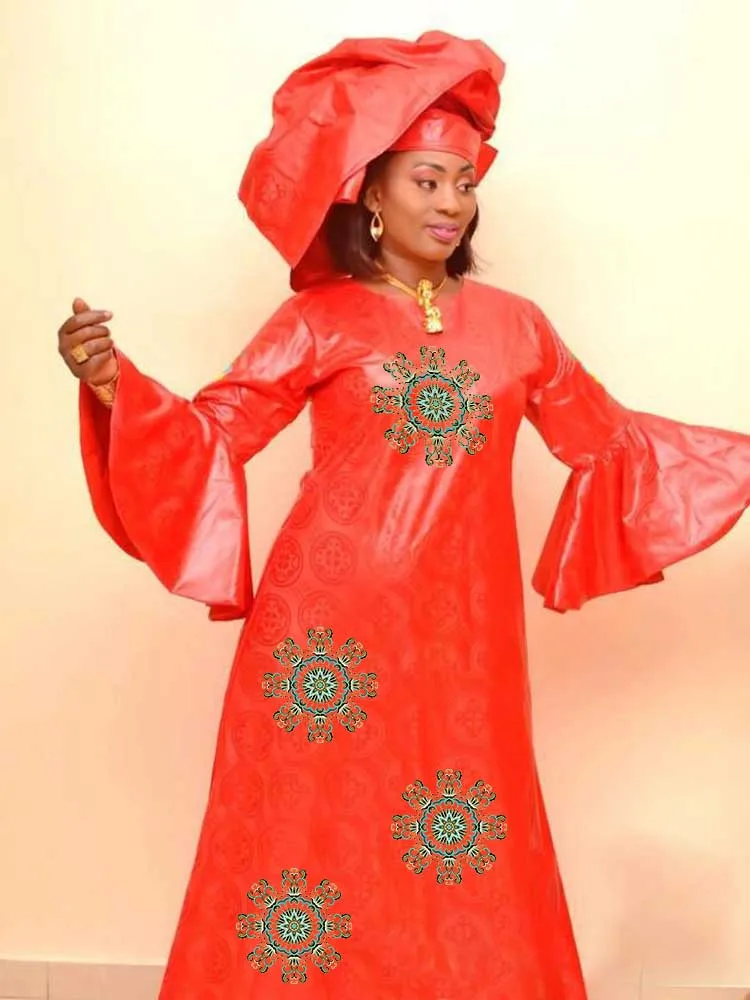 Shiny-2023-Original-Bazin-Riche-Long-Dresses-For-African-Women-Daily ...