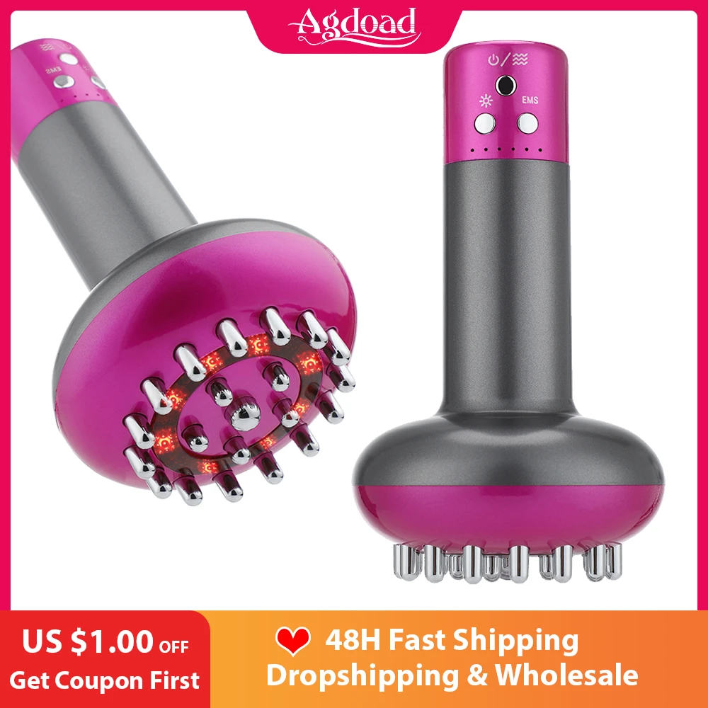 Rechargeable Meridian Brush Electric 6 Speed Microcurrent Vibration ...