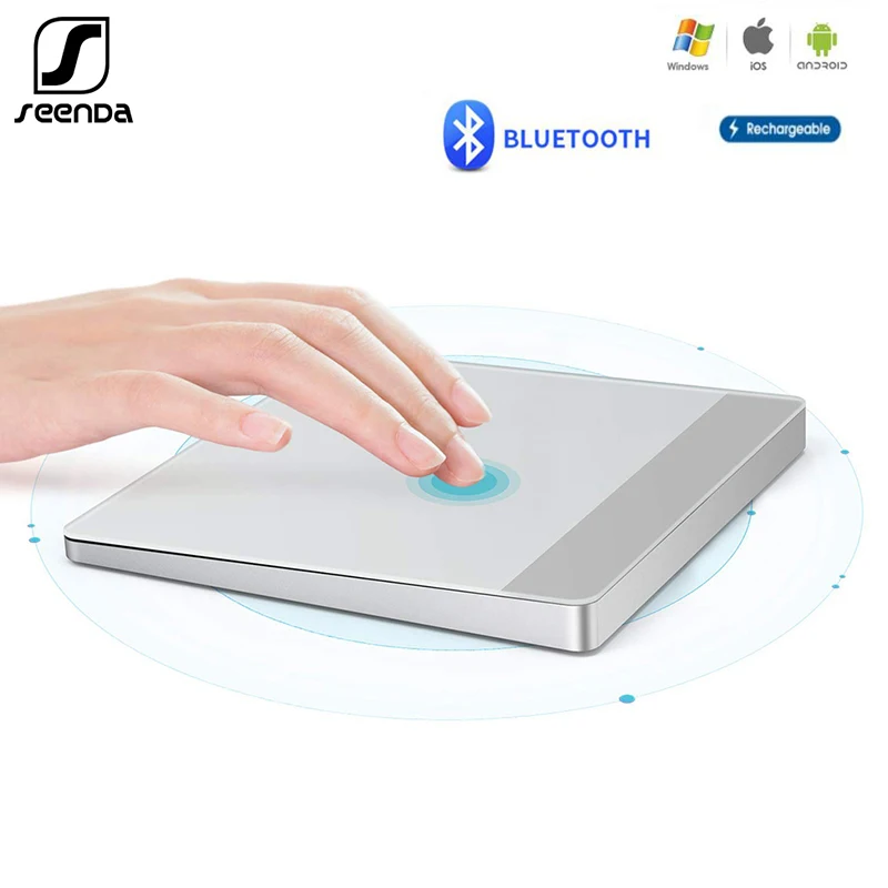Seenda Touchpad Trackpad Rato Externo Bluetooth Trackpad com Multi ...