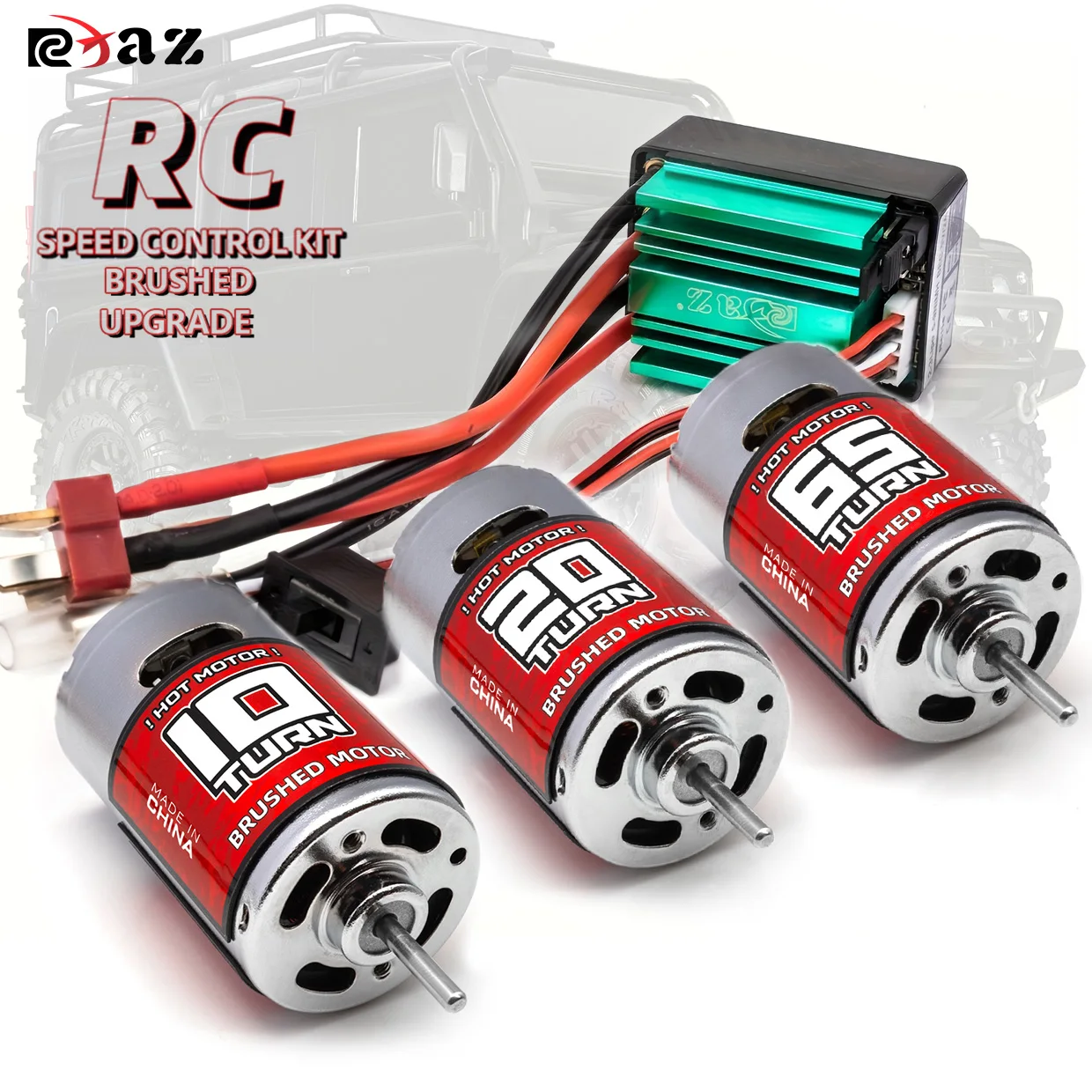 RC 550 Brushed Motor Waterproof 10T 12T 20T 27T 45T 65T ESC 320A for 1: ...