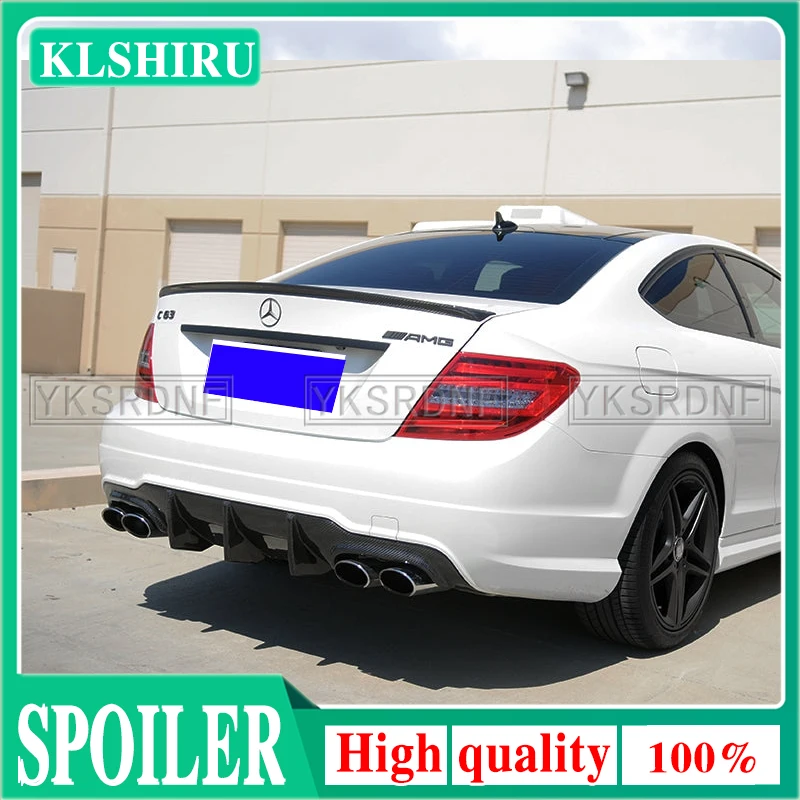 Klshiru Spoiler For Mercedes Benz W204 Coupe 2 Doors C-class C180k C200 ...