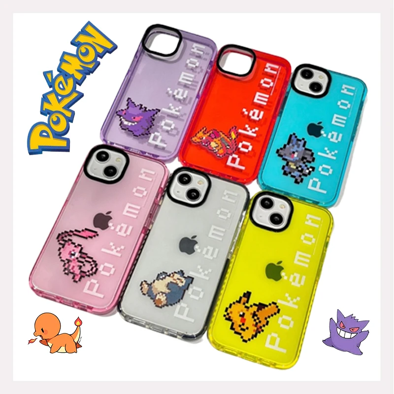 Funda de teléfono Pokemon Pikachu con dibujos animados de Anime Gengar ...