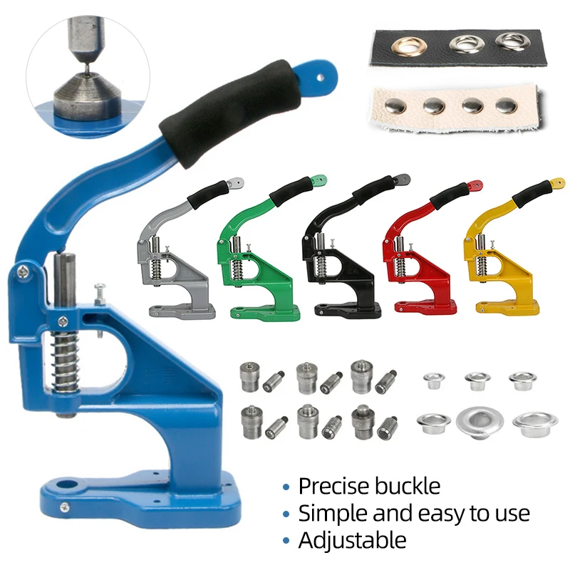 Hand-Press-Heavy-Duty-Eyelet-Grommet-Machine-hole-Punch-Tool-Kit-DIY ...