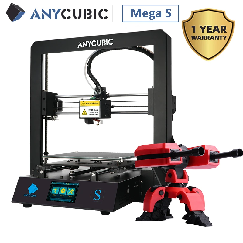 ANYCUBIC Mega S Mega-S 3d Printer Plus Size Printing Platform Full Metal Frame High Precision ...