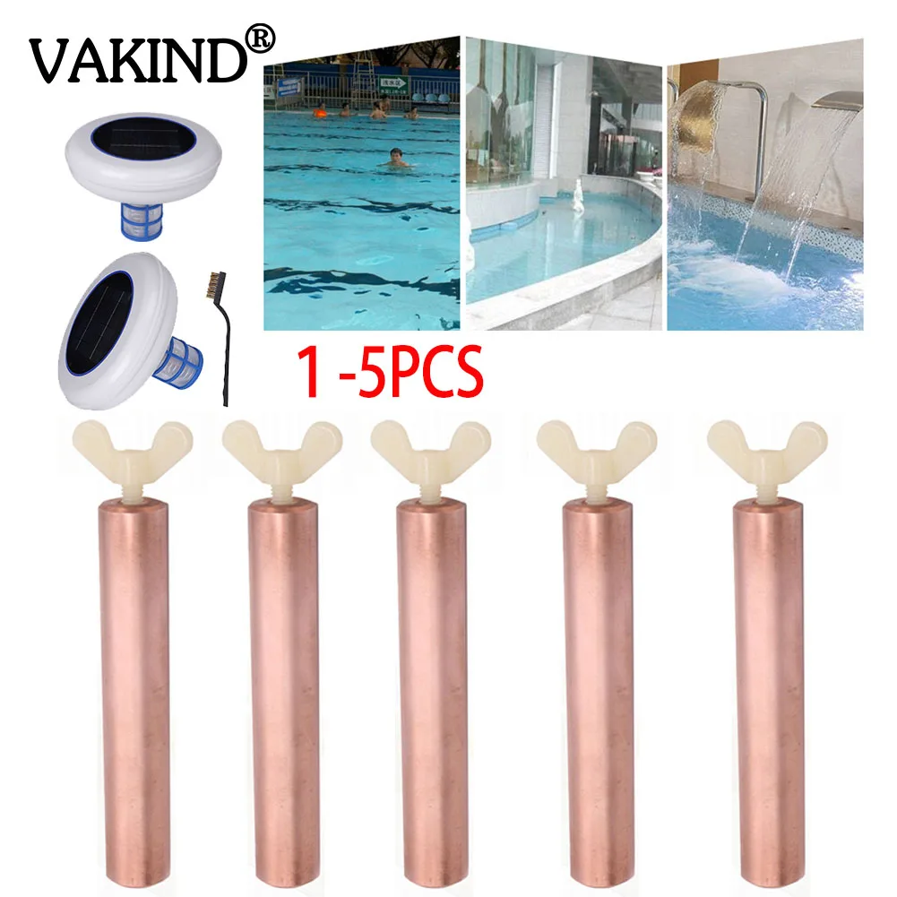 Solar-Swimming-Pool-Ionizer-Copper-Rod-Fittings-Swimming-Pool-Purifier ...