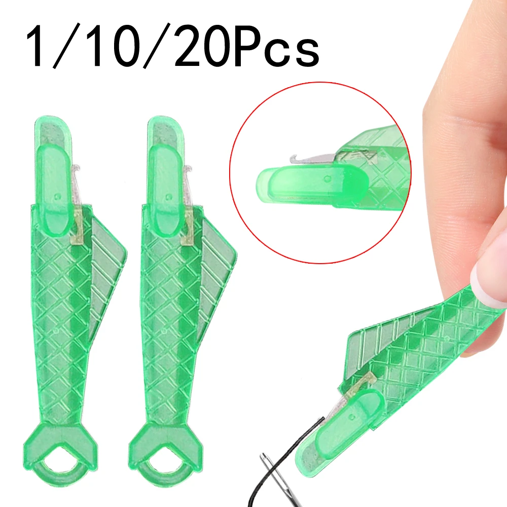 Mini Sewing Machine Needle Threader With Hook Plastic Needle Insertion ...