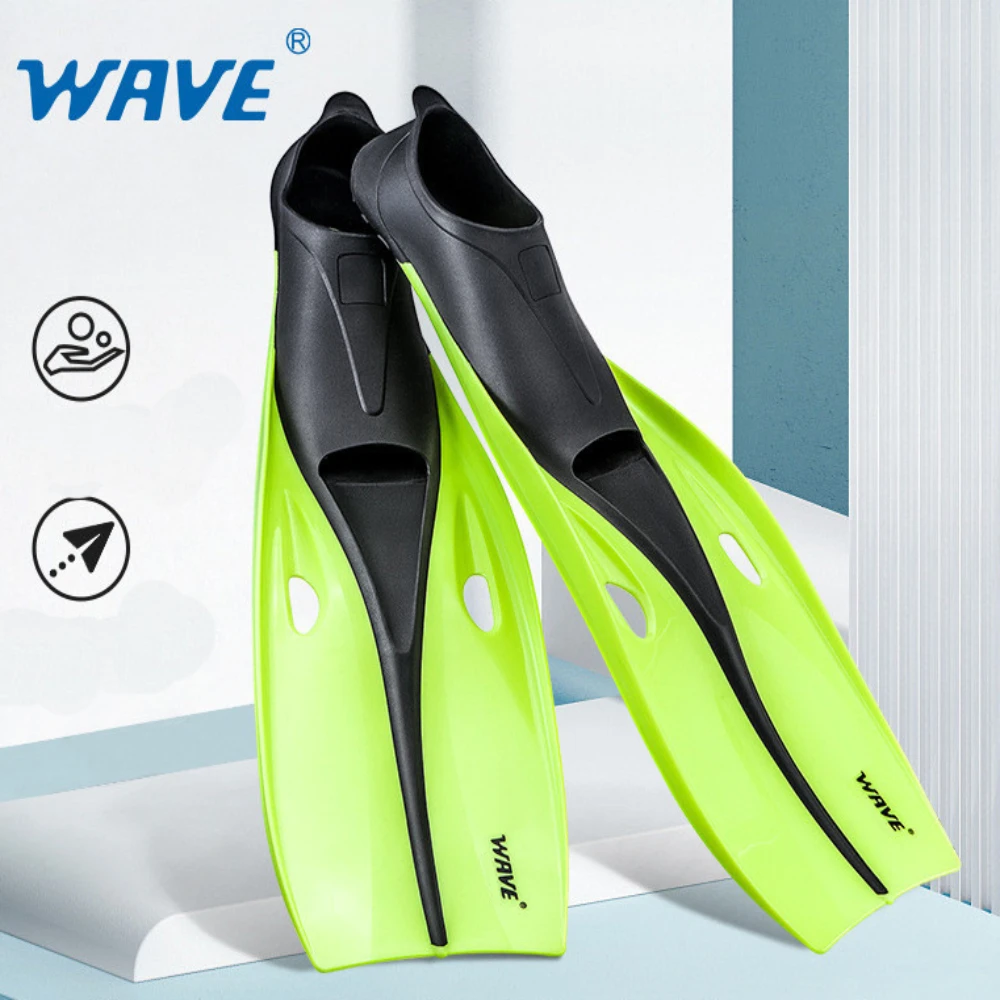 WAVE Brand New Professional Adult Free Diving Snorkeling Fins for Men ...