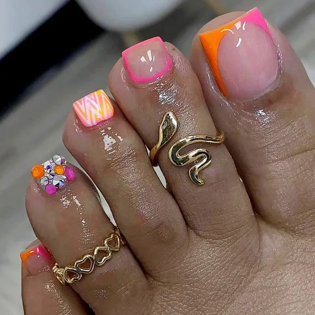 Toe Nail Designs With Diamonds