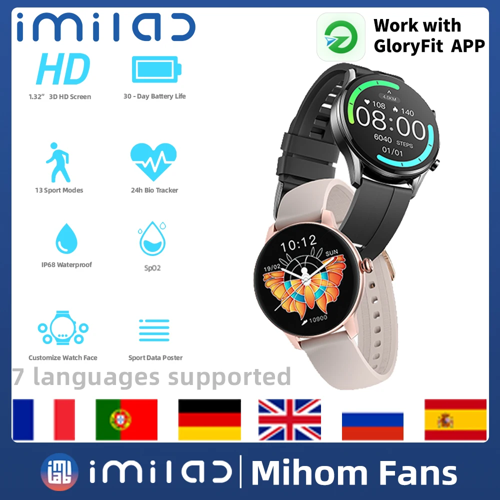Bluetooth Smartwatch Pedometer | Imilab W12 Smartwatch Watch | Smart ...