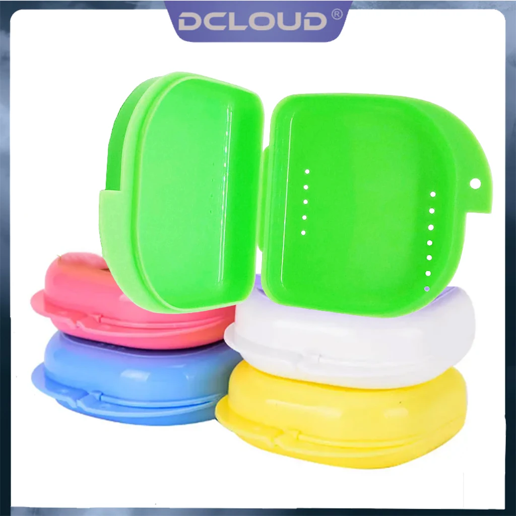 Dental-Storage-Box-Denture-Tray-Box-Fake-Teeth-Orthodontic-Case-Mouth ...