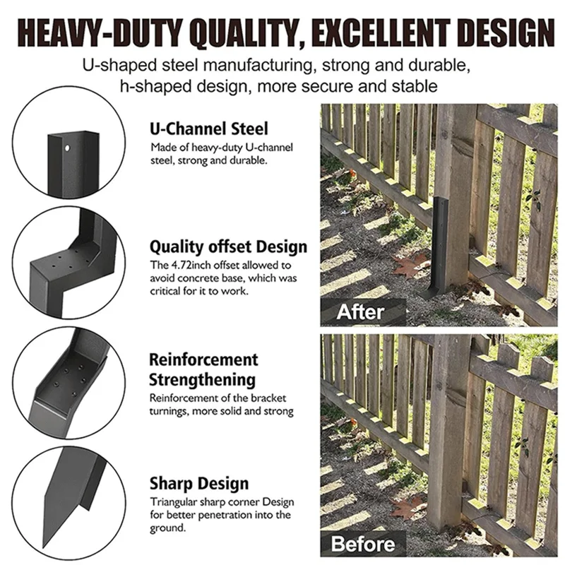 A84E Heavy Duty Steel Fence Post Repair Kit: The Ultimate Solution for ...