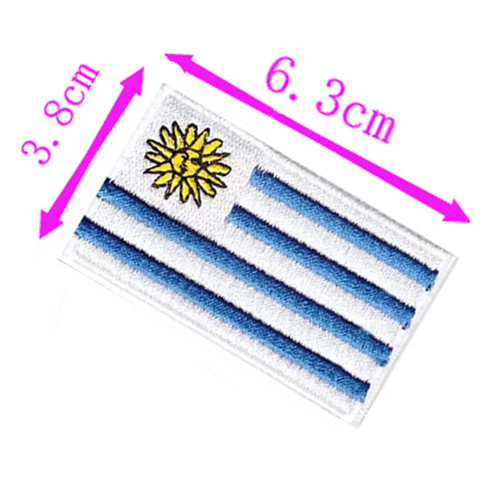 1pc-Uruguay-Country-Flag-Embroidery-Patch-6-3cm-Wide-High-Quality-Iron ...