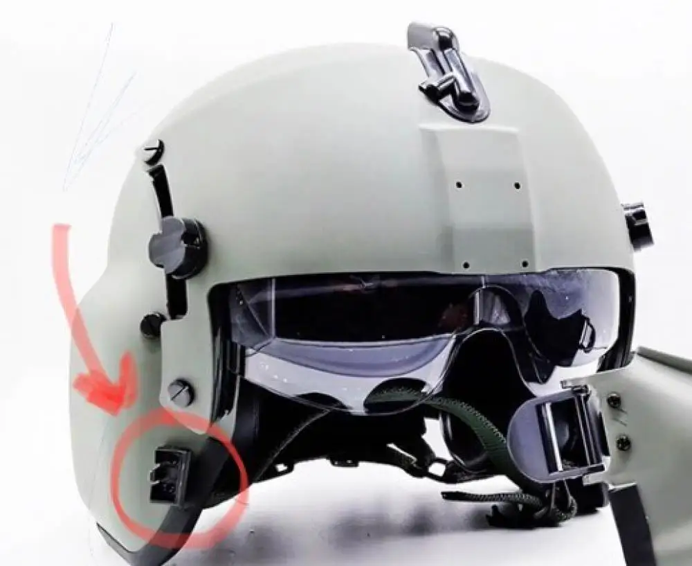 Hgu-56/p Land Aviation Flight Tactical Helmet Accessories Maxillofacial ...